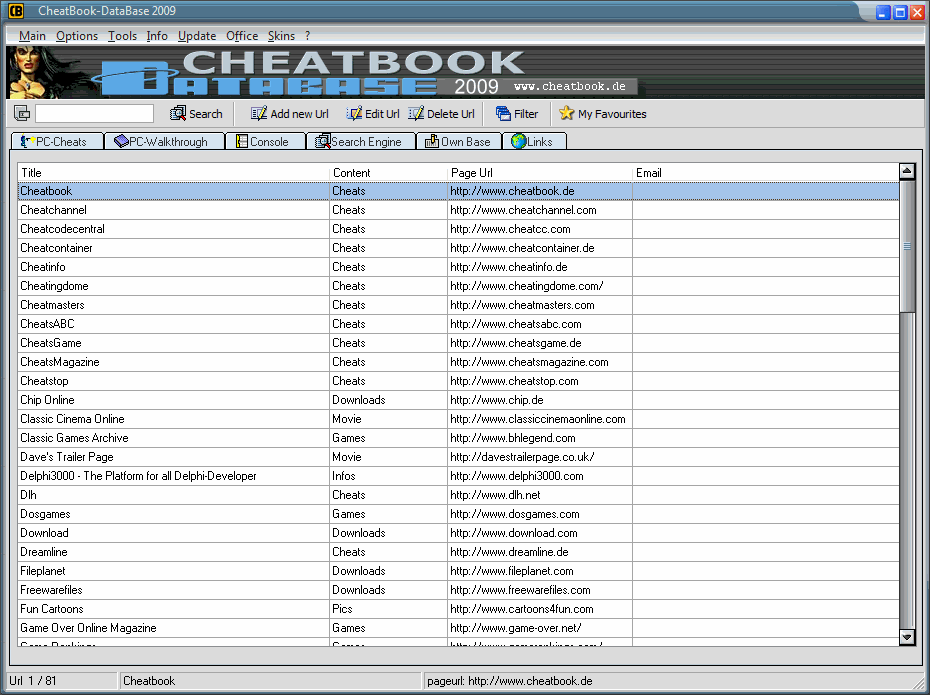 CheatBook-DataBase 2009 - Screenshot Url Manager, Walkthroughs and ...
